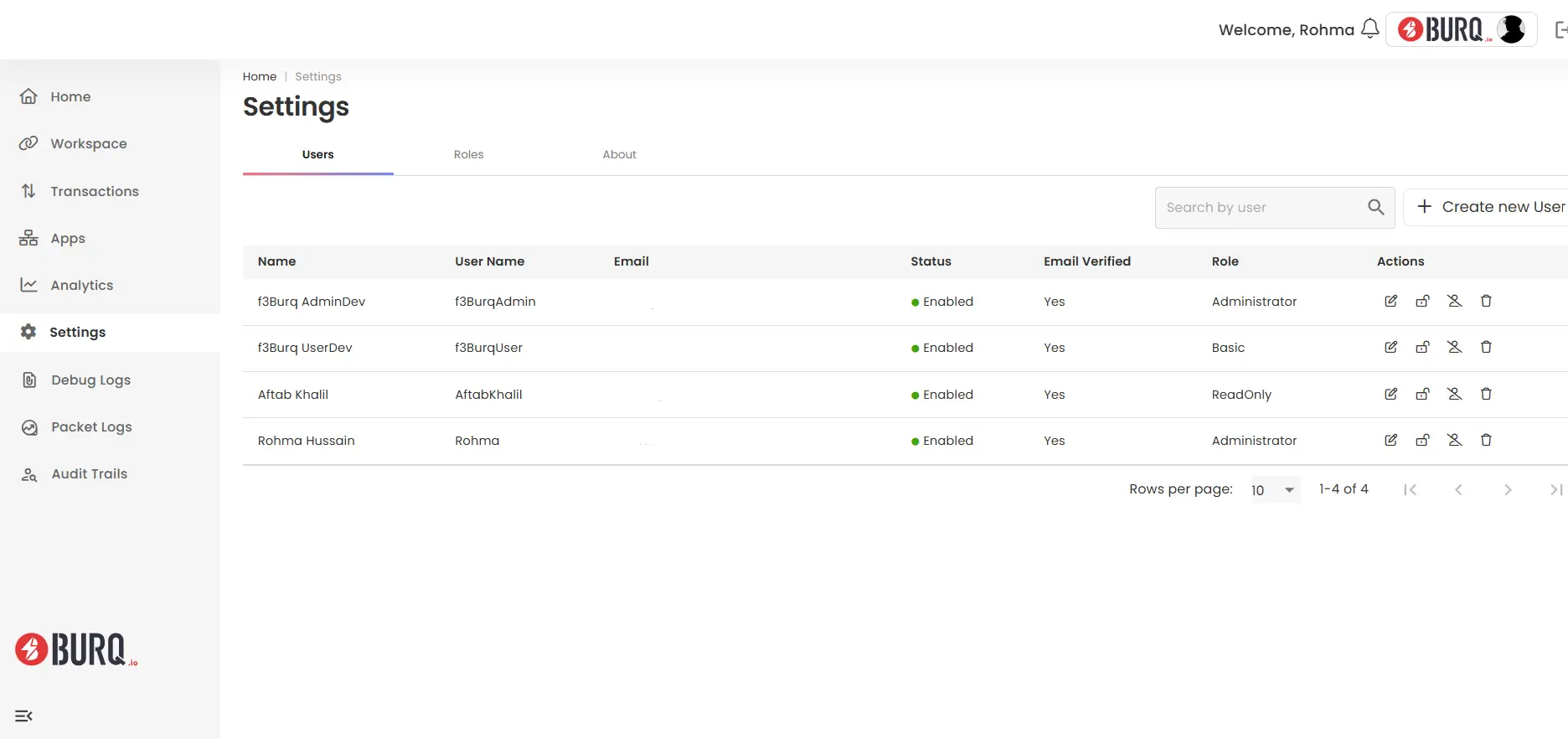 Role Management Guide - Burq Integration Platform